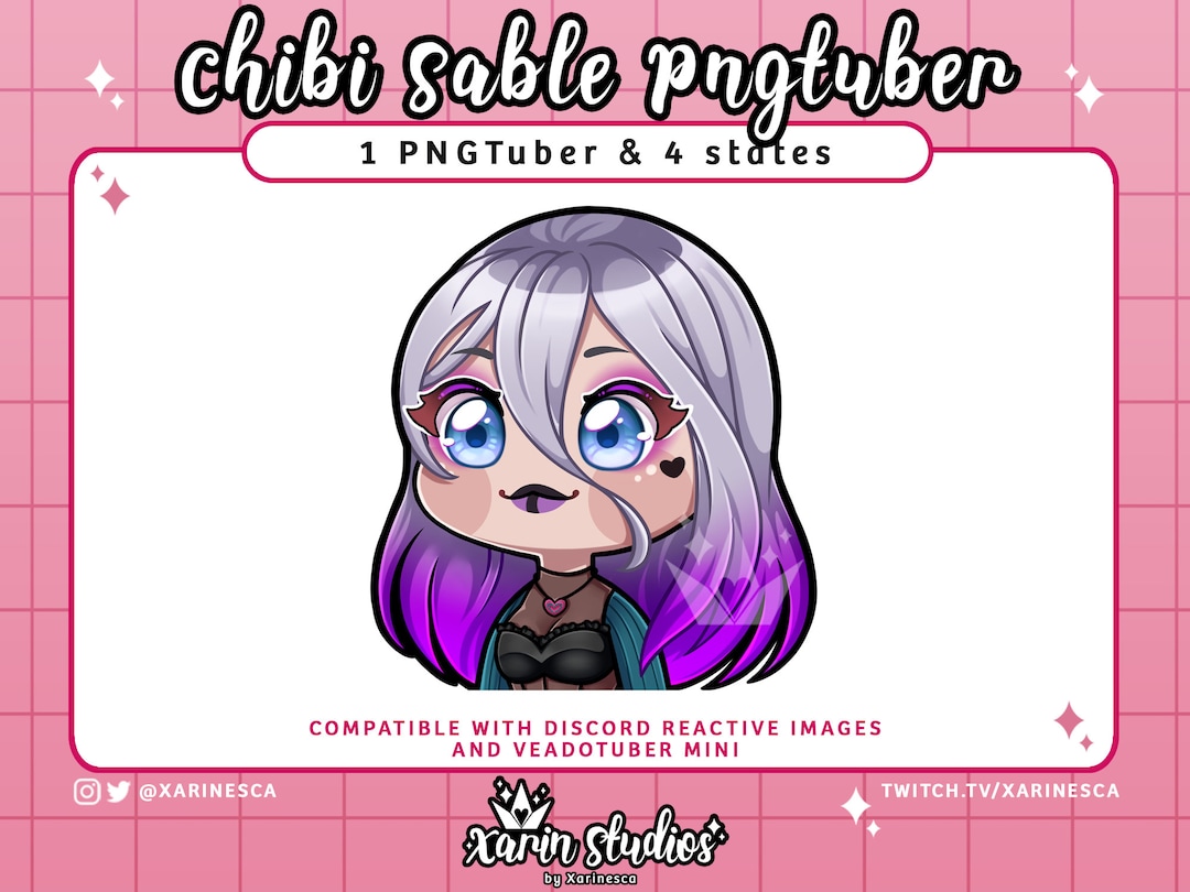 Chibi DBD Sable Pngtuber // Discord Reactive Image Streaming Avatar for ...