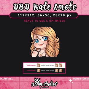 DBD Kate Emote for Twitch / Discord / Youtube / Kick / Stream Emotes - Etsy