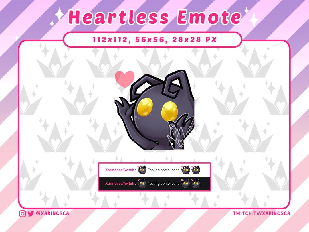 Kingdom Hearts Heartless Emote for Twitch / Discord / Youtube / Stream ...