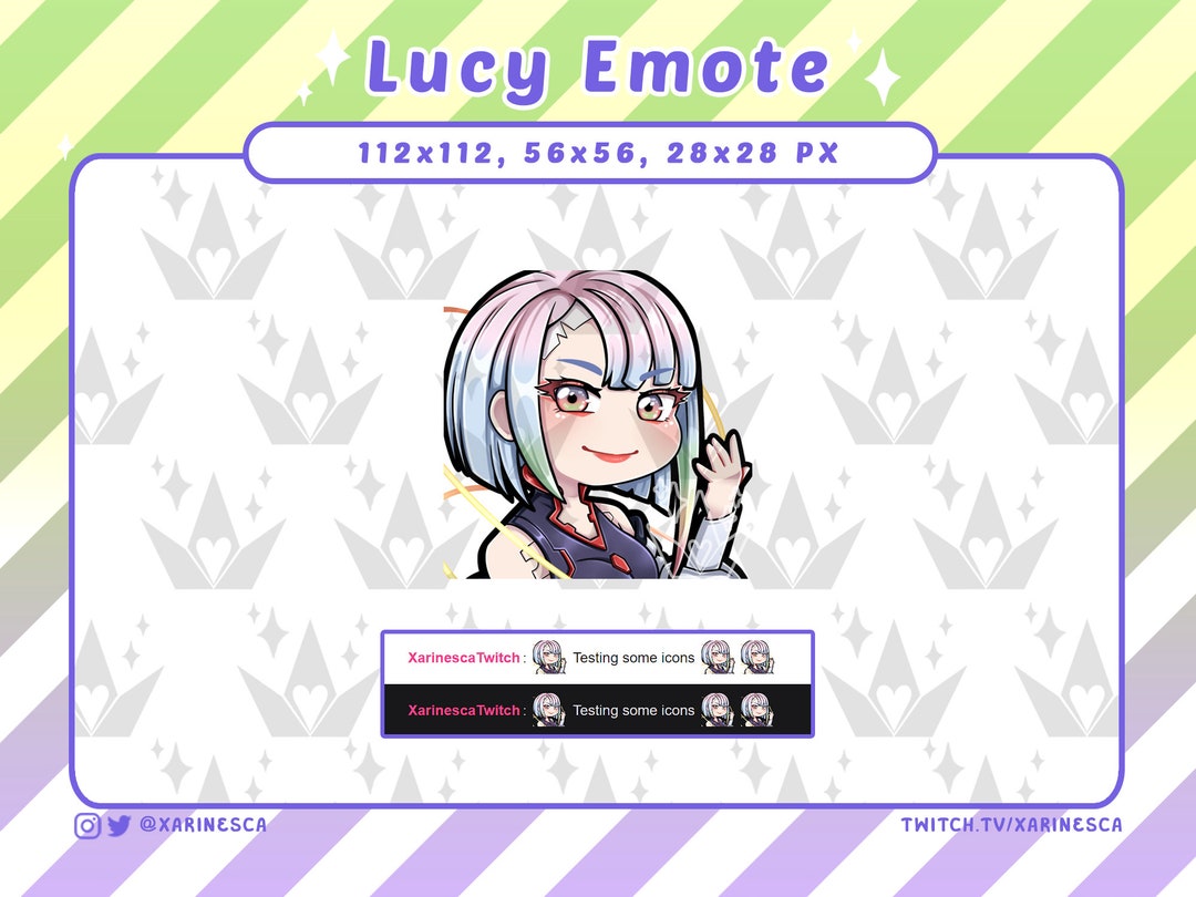 Cyberpunk Edgerunners Lucy Emote for Twitch / Discord / Youtube ...