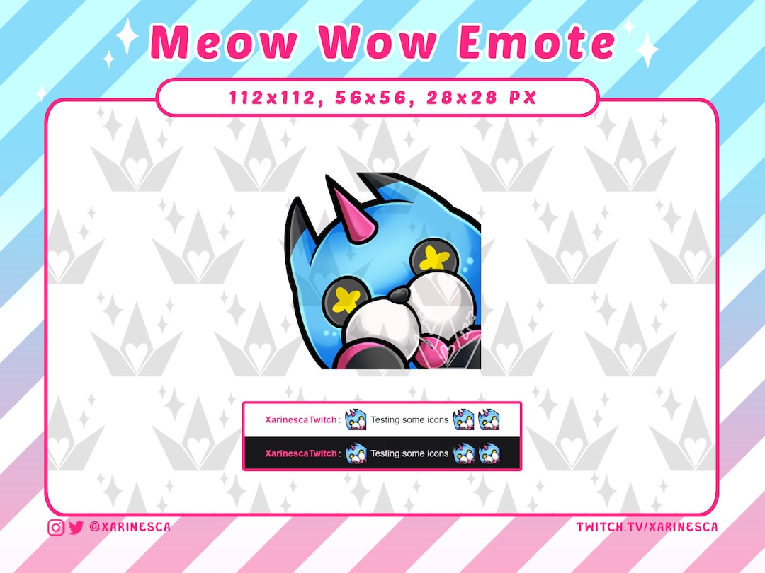 Kingdom Hearts Meow Wow Emote for Twitch / Discord / Youtube / Stream ...