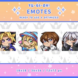 YU-GI-OH Emote Set for Twitch / Discord / Youtube / Stream Emotes - Etsy
