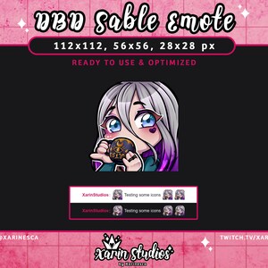 DBD Sable SIP Emote for Twitch / Discord / Youtube / Kick / Stream ...