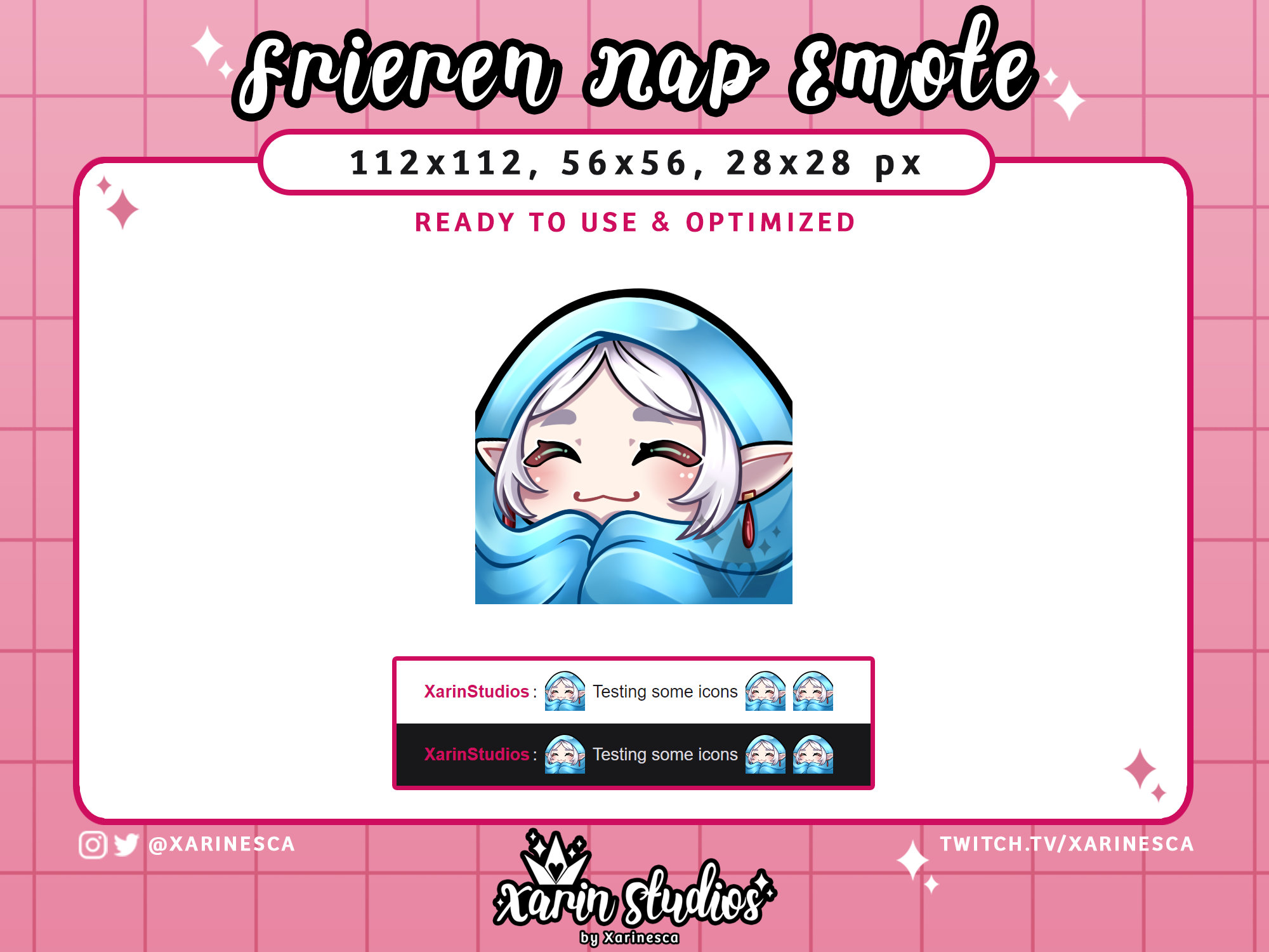 Frieren Mimic Emote for Twitch / Discord / Youtube / Kick / Stream ...