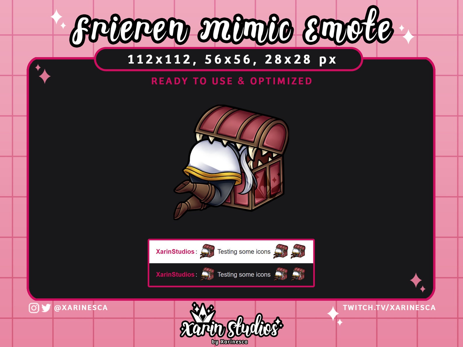 Frieren Mimic Emote for Twitch / Discord / Youtube / Kick / Stream ...