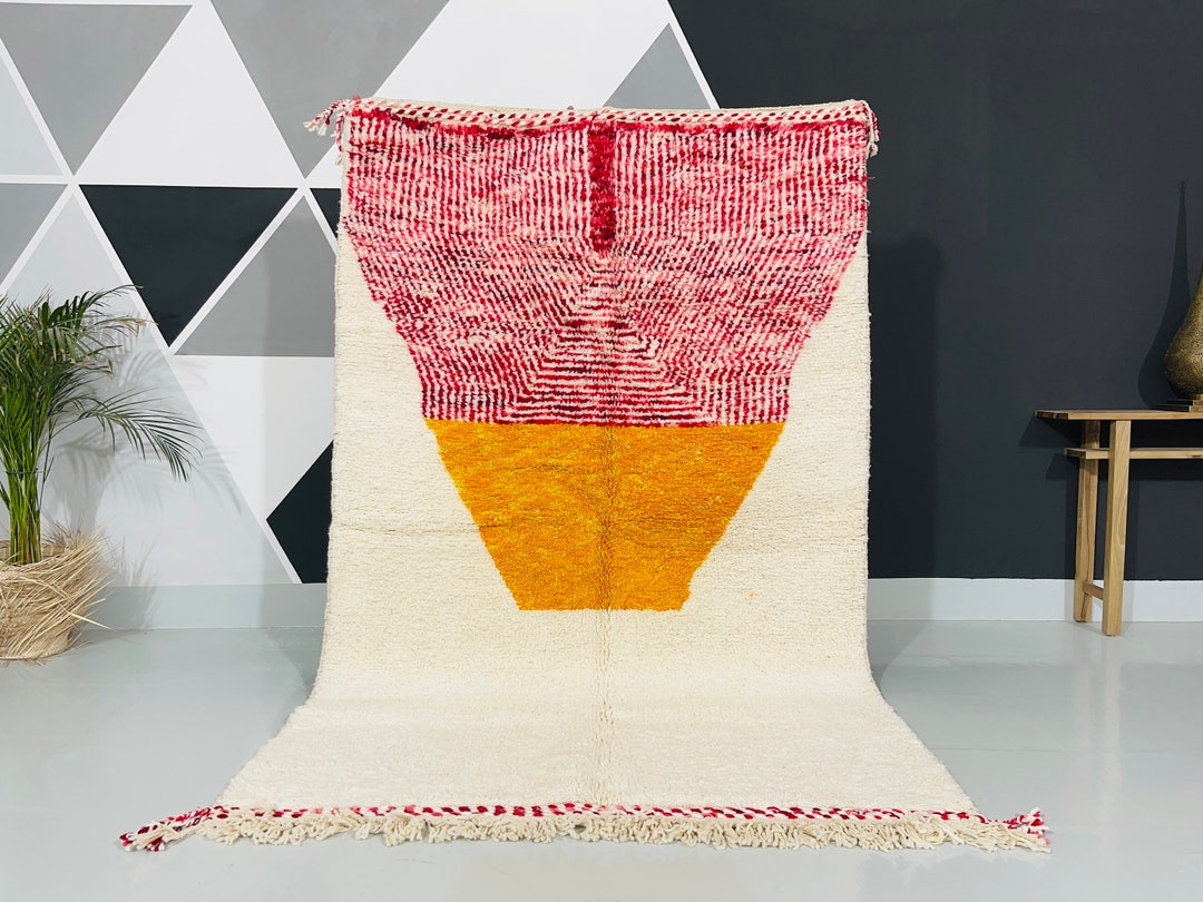 Moroccan Beni Ourain Rug Berber Wool Rug Custom Moroccan Rug Colorful ...