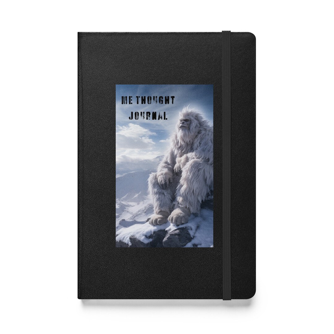 Hardcover Bound Notebook- Yeti, Bigfoot, Sasquatch, Cryptid, Journal ...