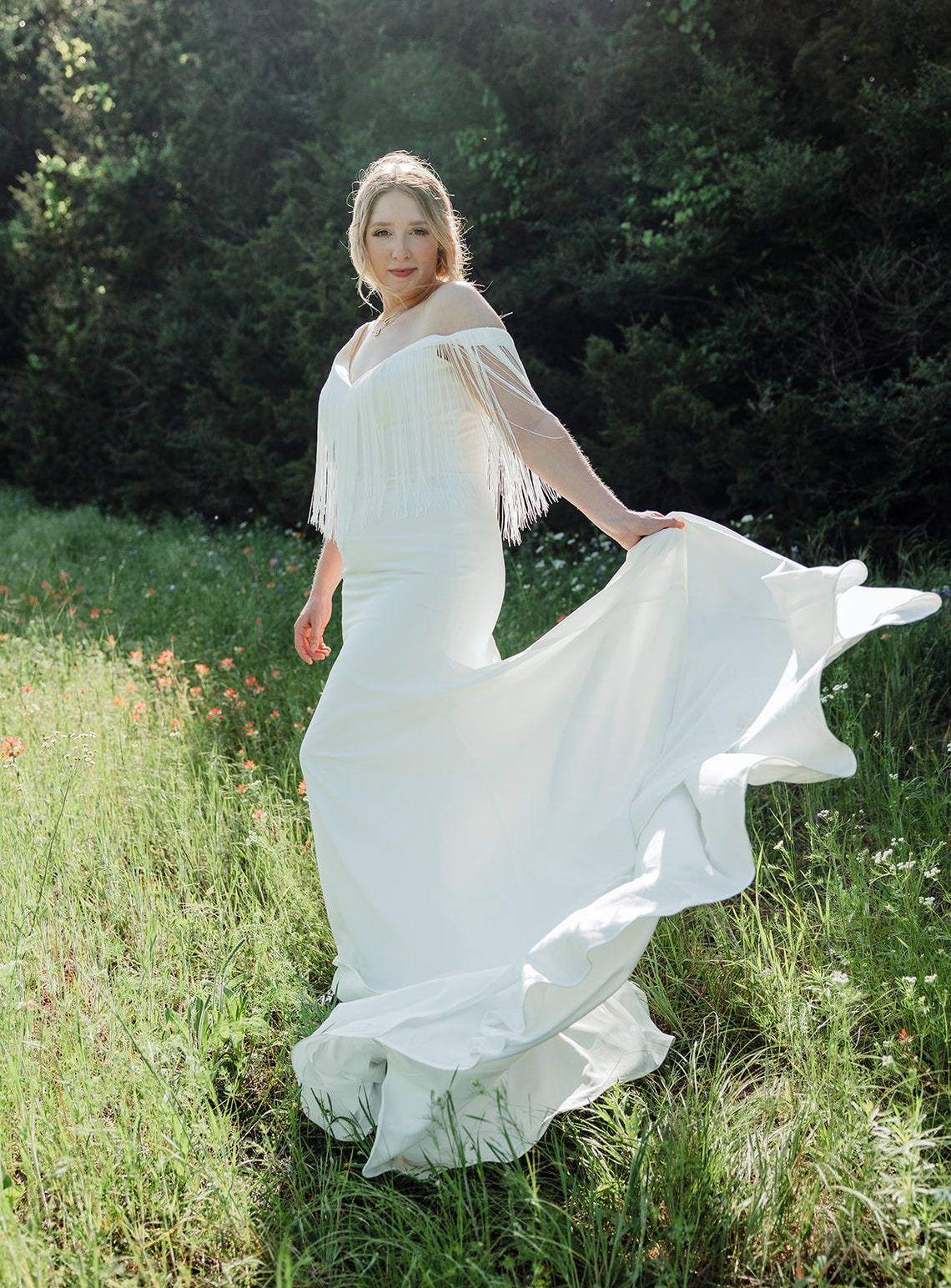 The kate Fringe Western Wedding Dress - Etsy