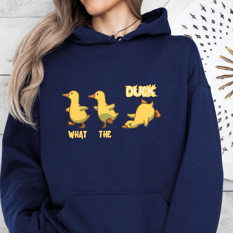 Duck Hoodie With Quote - Etsy UK