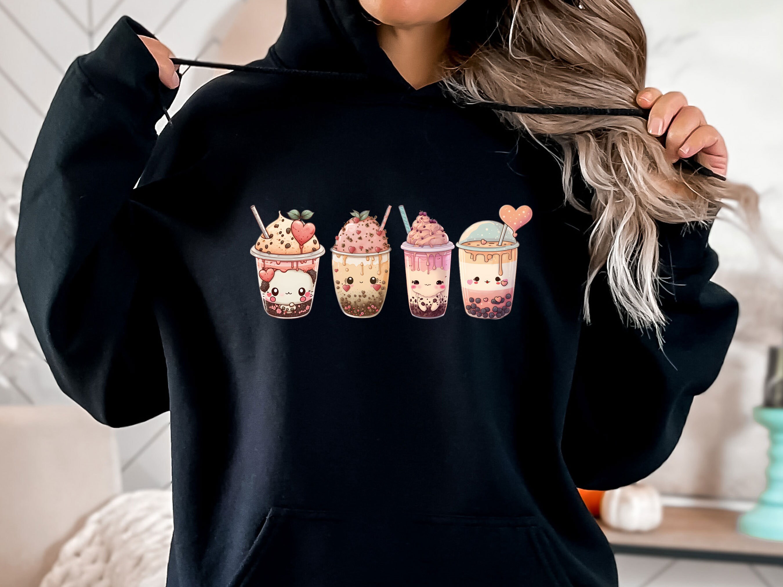 Bubble Tea Hoodie, Boba Tea Sweatshirt, Bubble Tea Gift, Funny Tea ...