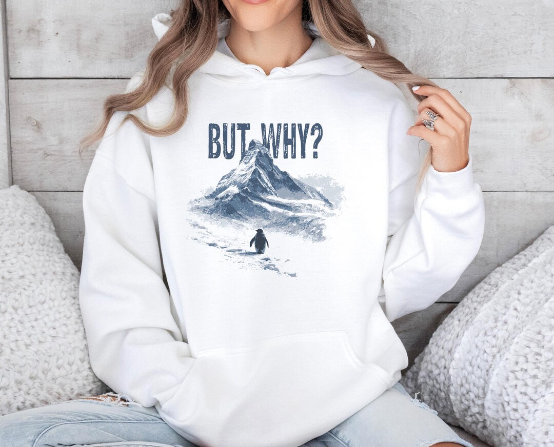 Nihilist Penguin Hoodie, Viral Meme Hoody, Existential Crisis Pullover ...