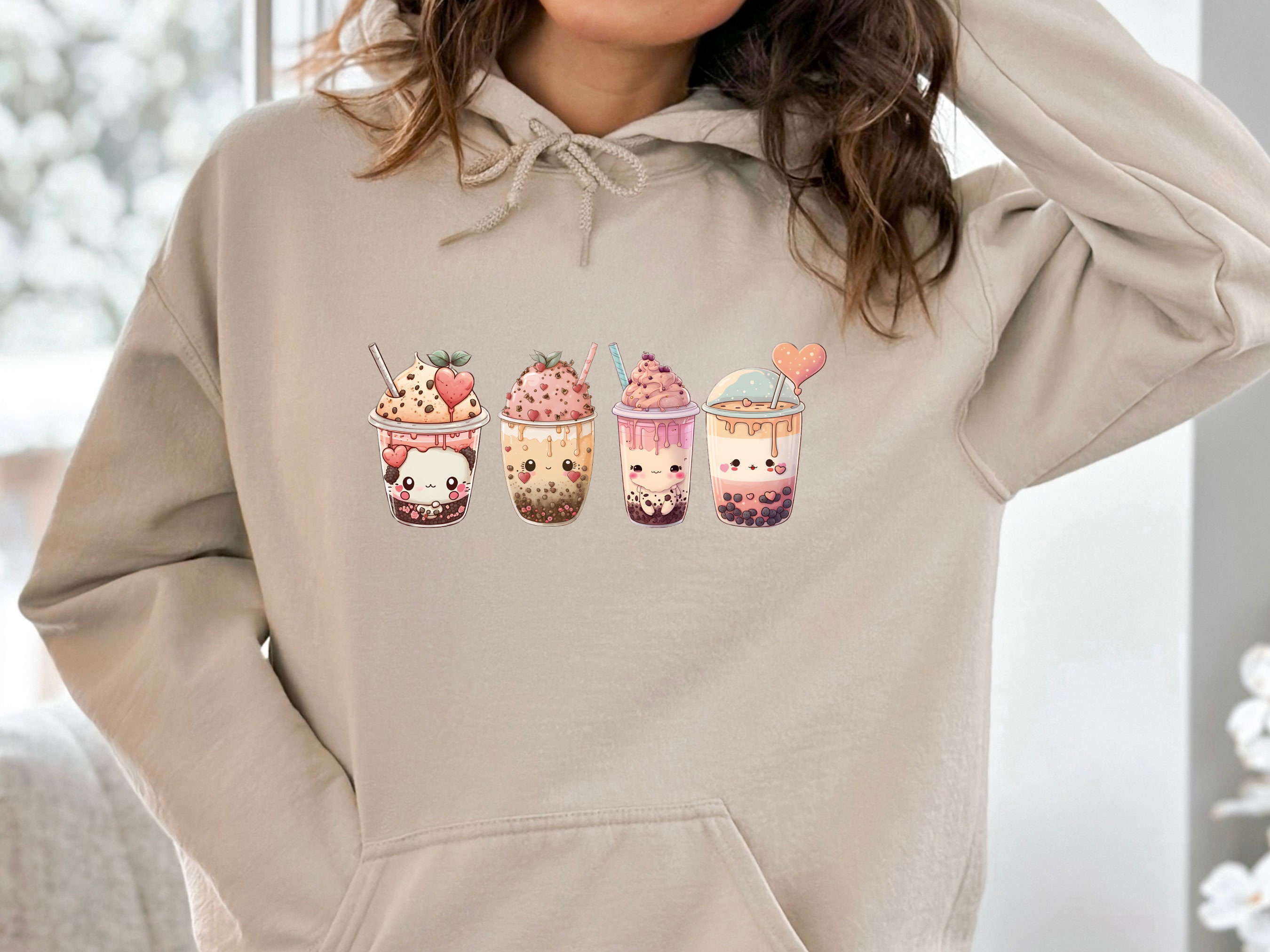 Bubble Tea Hoodie, Boba Tea Sweatshirt, Bubble Tea Gift, Funny Tea ...