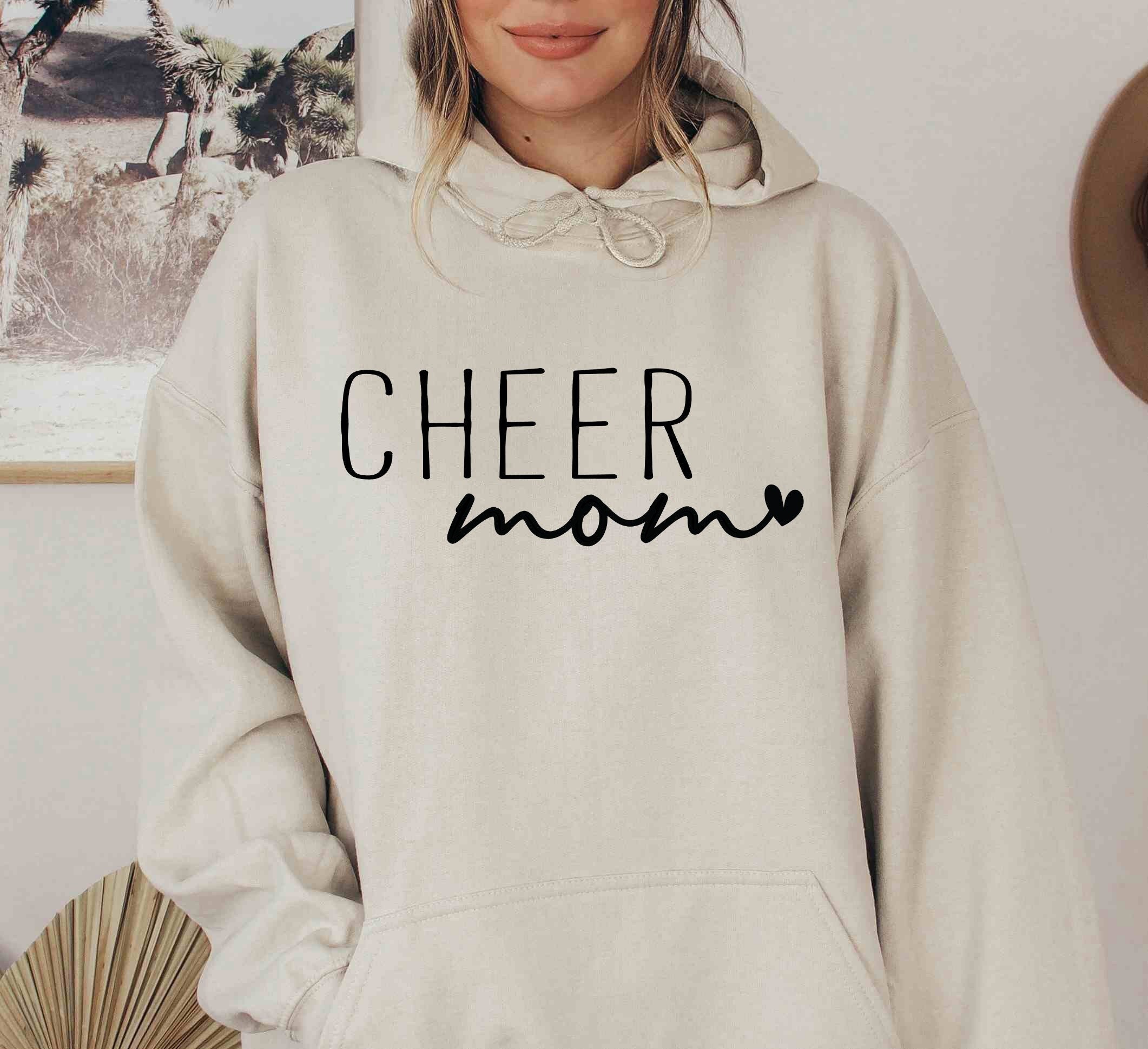 Cheer Mom Hoodie, Cheer Mom Sweatshirt, Sports Mom Shirt, Cheer Sweater ...