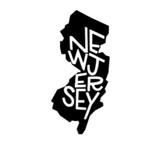 New Jersey State Decal - Etsy