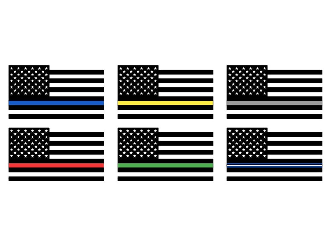 First Responder/military Flag Decal - Etsy