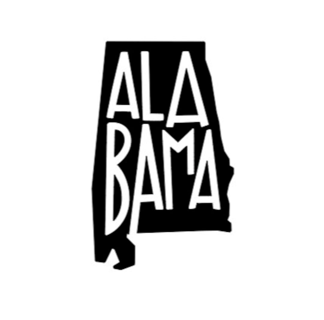 Alabama State Decal - Etsy