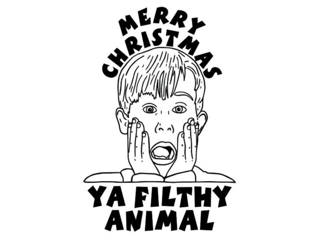 Home Alone "filthy Animal" Decal - Etsy