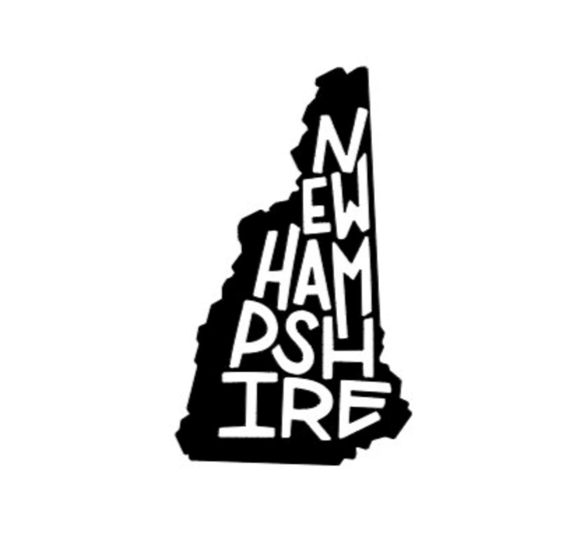 New Hampshire State Decal - Etsy