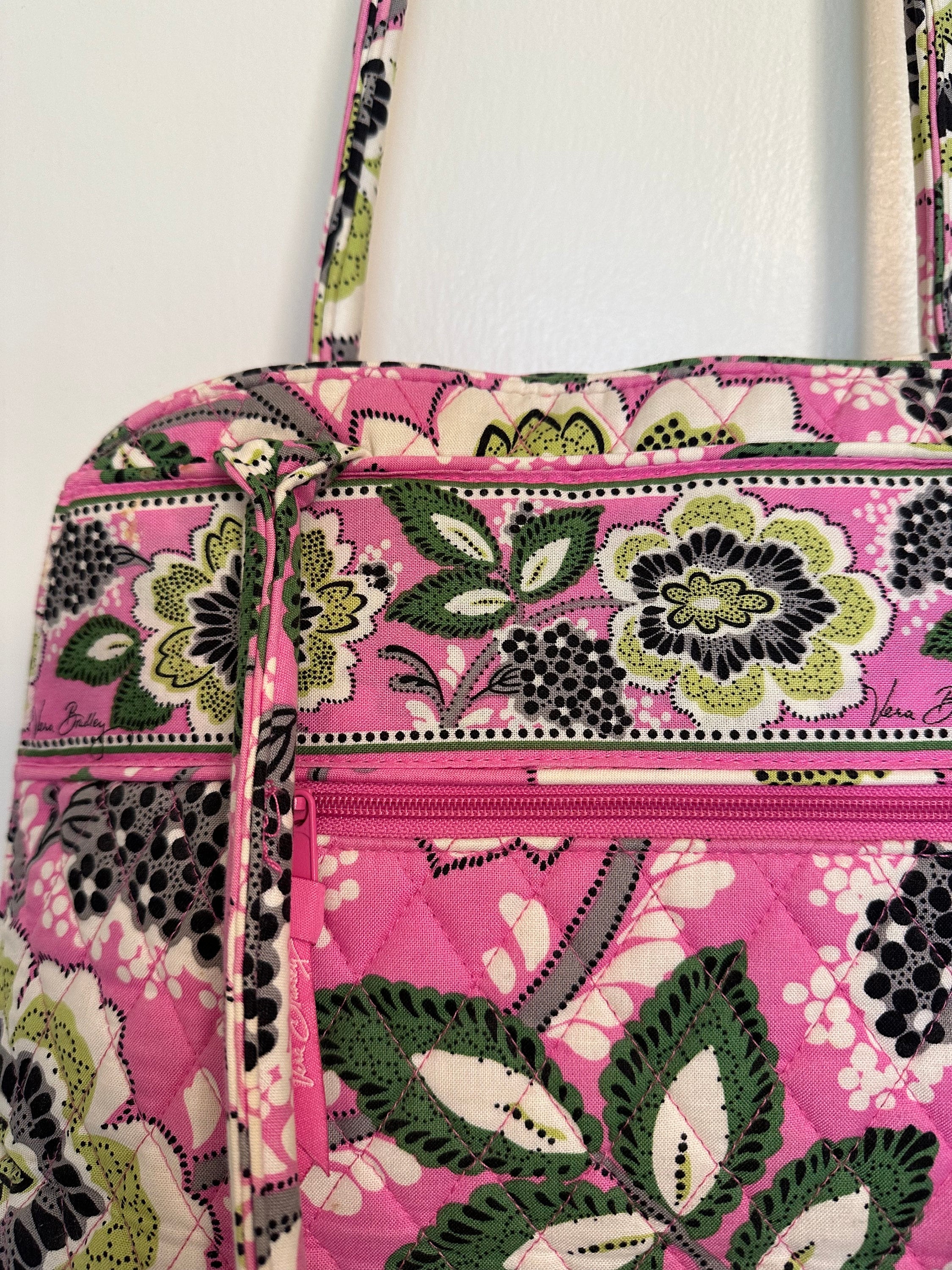 VERA BRADLEY Bowler Shoulder Bag, Priscilla Pink(retired) New, Pristine ...