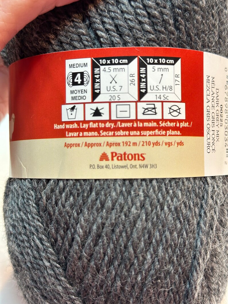 Paton's Classic Wool, Worsted,1 Skein, 210 Yards, 100% Pure New Wool ...