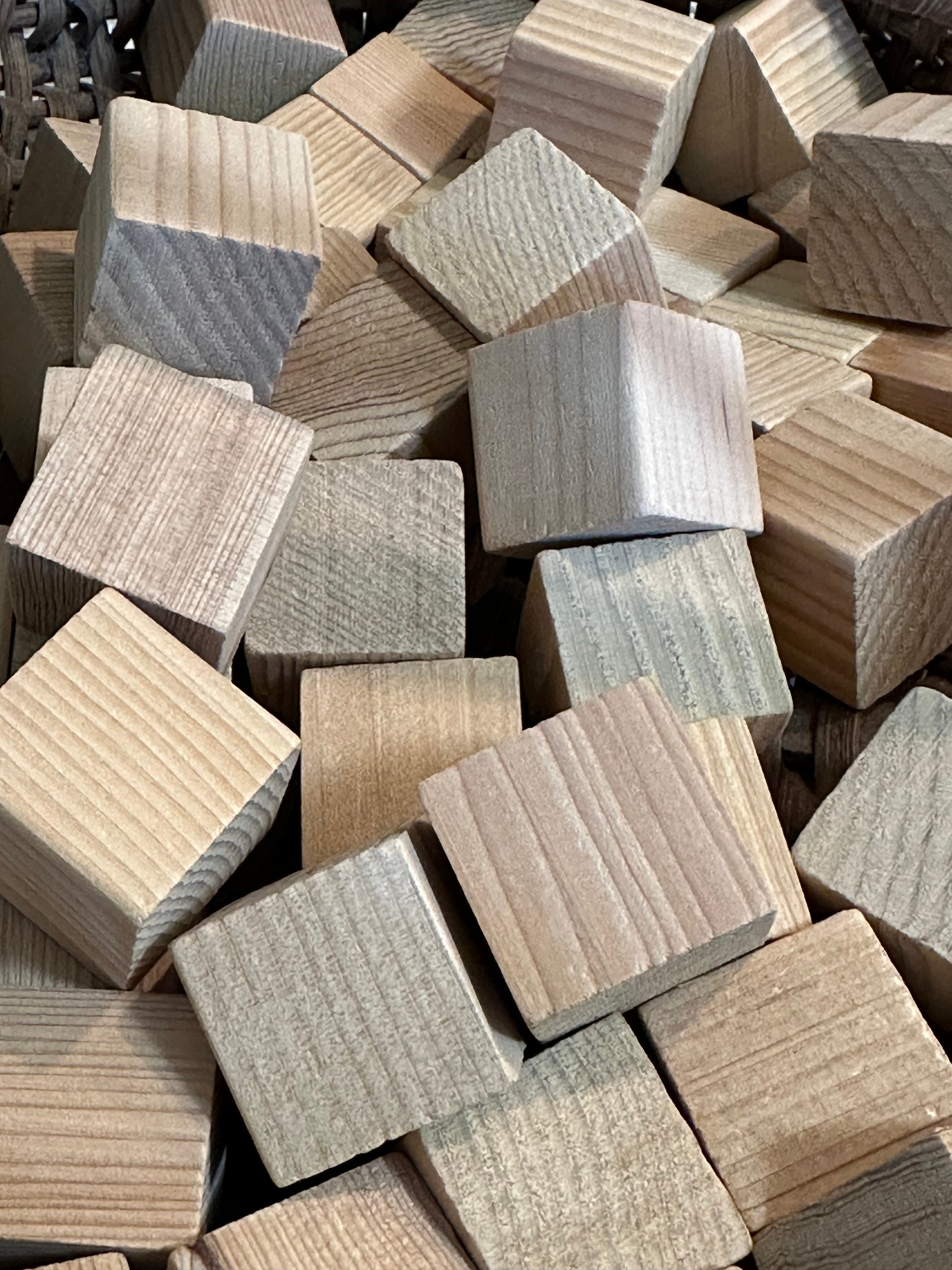 1 Inch Square, Sanded Wood Blocks, Hard Wood, 30 Now Available, Sold in ...