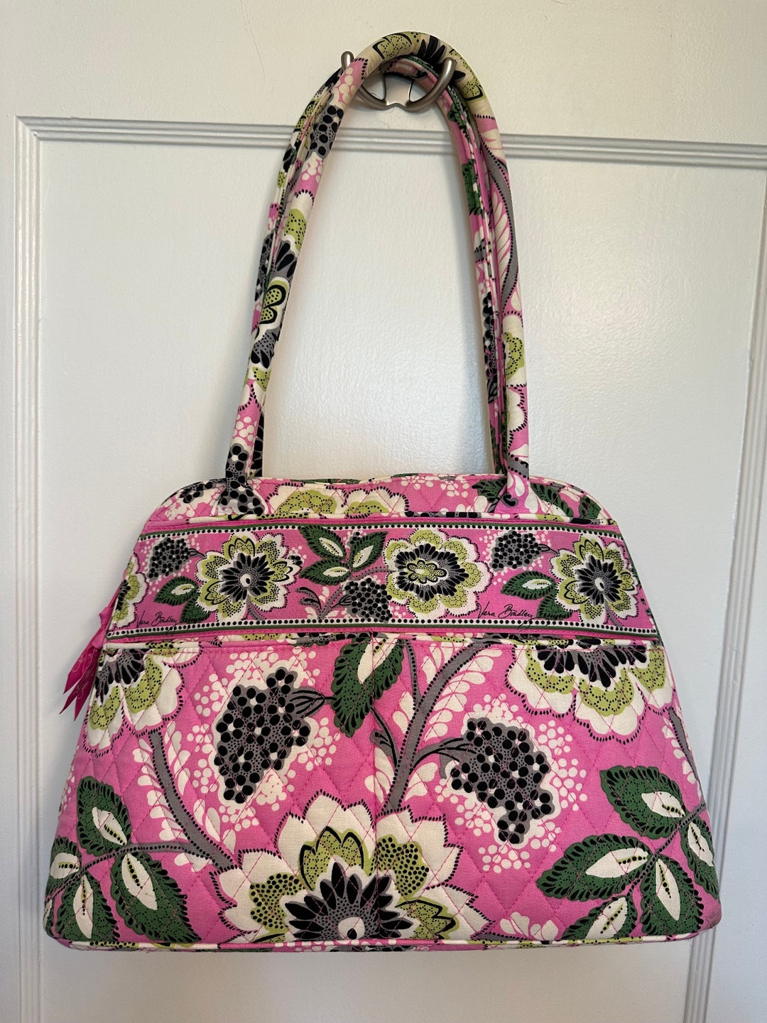 VERA BRADLEY Bowler Shoulder Bag, Priscilla Pink(retired) New, Pristine ...