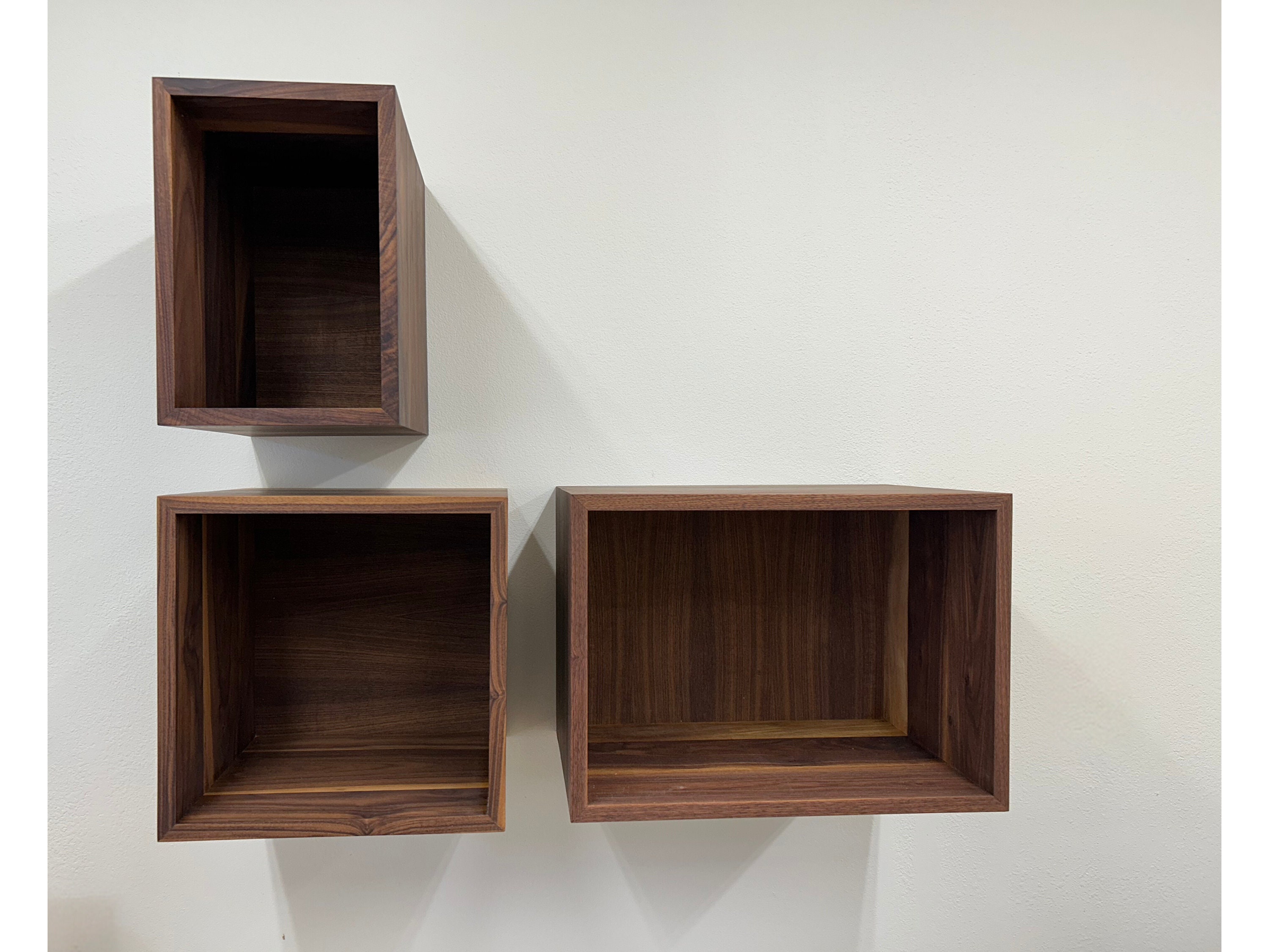 Floating Cube Shelf Organizer, Wall Mounted Storage, Vinyl Record ...