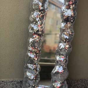 90CM Disco Ball Handmade Mirror Full Size , Disco Mirror Tiles, Funky ...