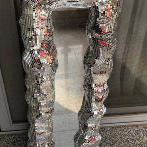 90CM Disco Ball Handmade Mirror Full Size , Disco Mirror Tiles, Funky ...