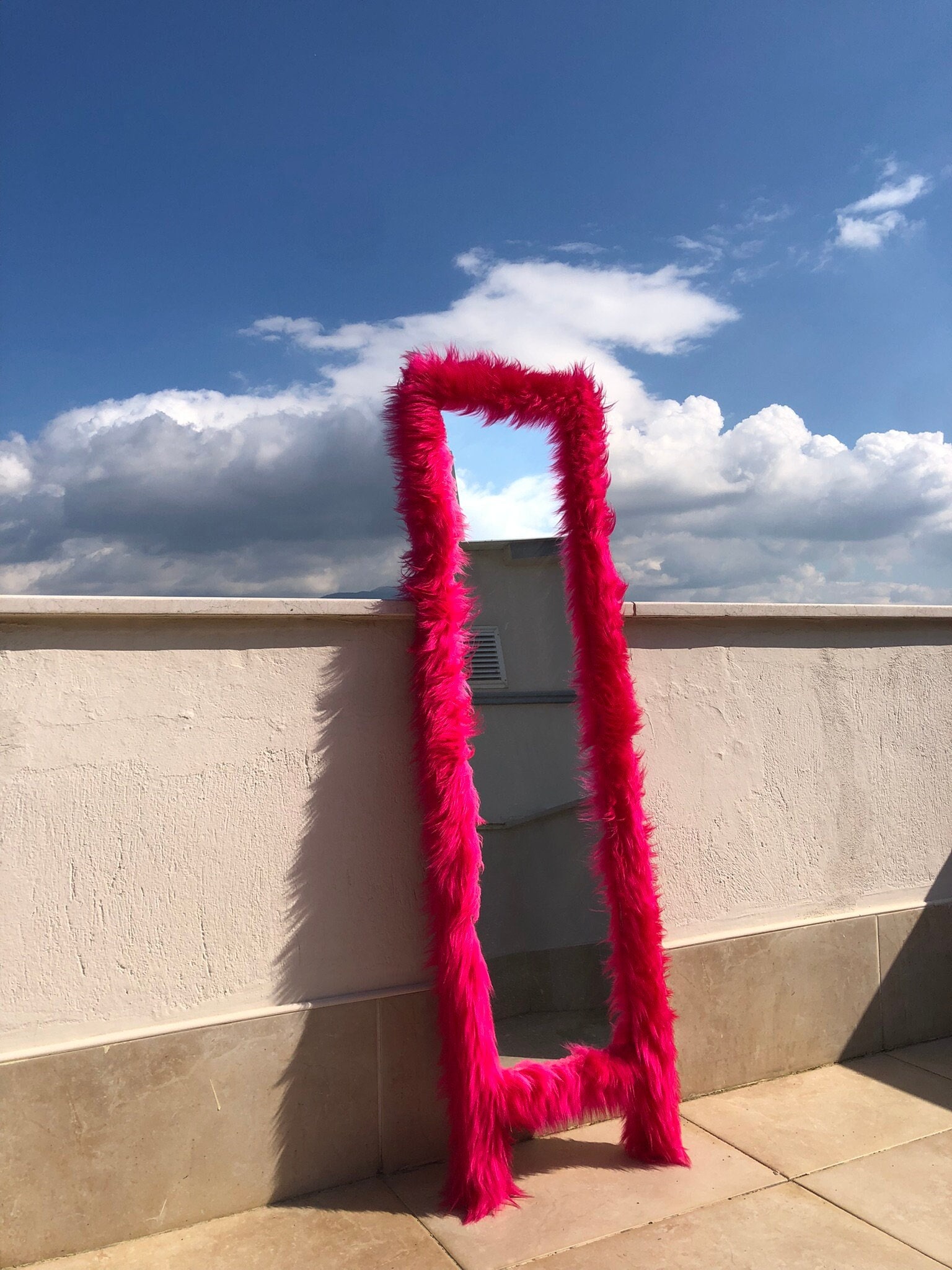 150cm Furry Pink Plush Full Size Lenght Mirror - Etsy
