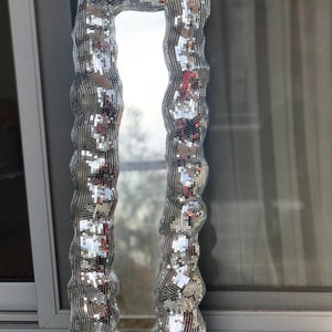 90CM Disco Ball Handmade Mirror Full Size , Disco Mirror Tiles, Funky ...