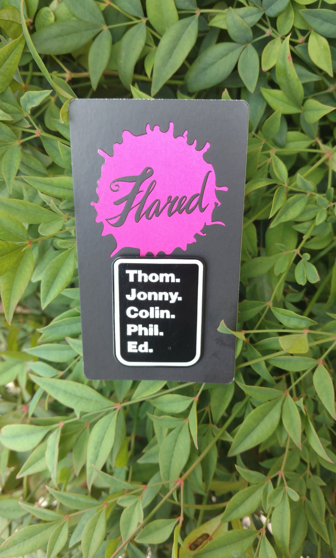 Radiohead - Thom. Jonny. Collin. Phil. Ed. Enamel Pin- Free Shipping US ...
