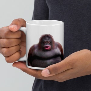 Fat Monke Uh Oh Stinky Monkey Meme Mug Funny Meme Le Monke - Etsy