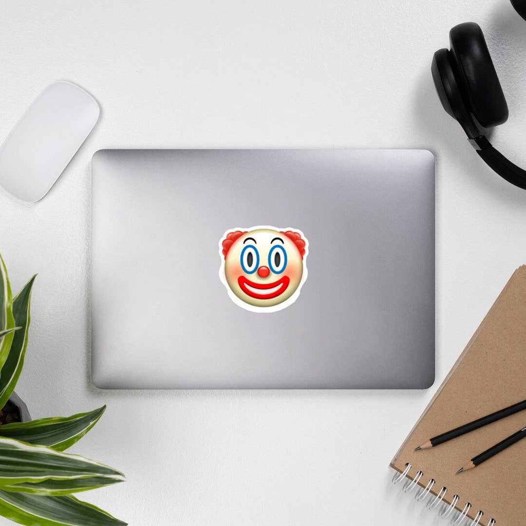 Clown Emoji Sticker Funny Smiley Emoticon Emote Stickers - Etsy