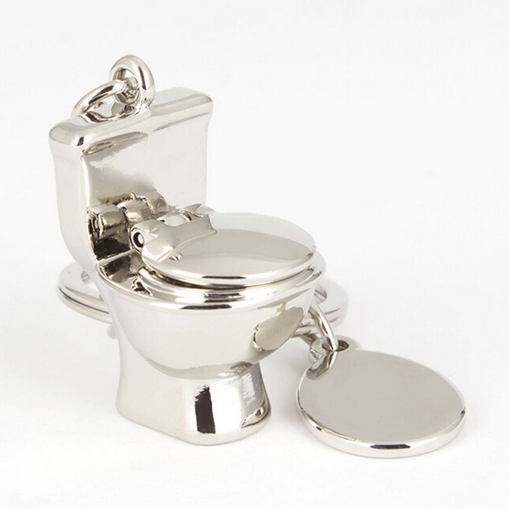 Funny Toilet Meme Keychain Hilarious Weird Chrome Toilet - Etsy