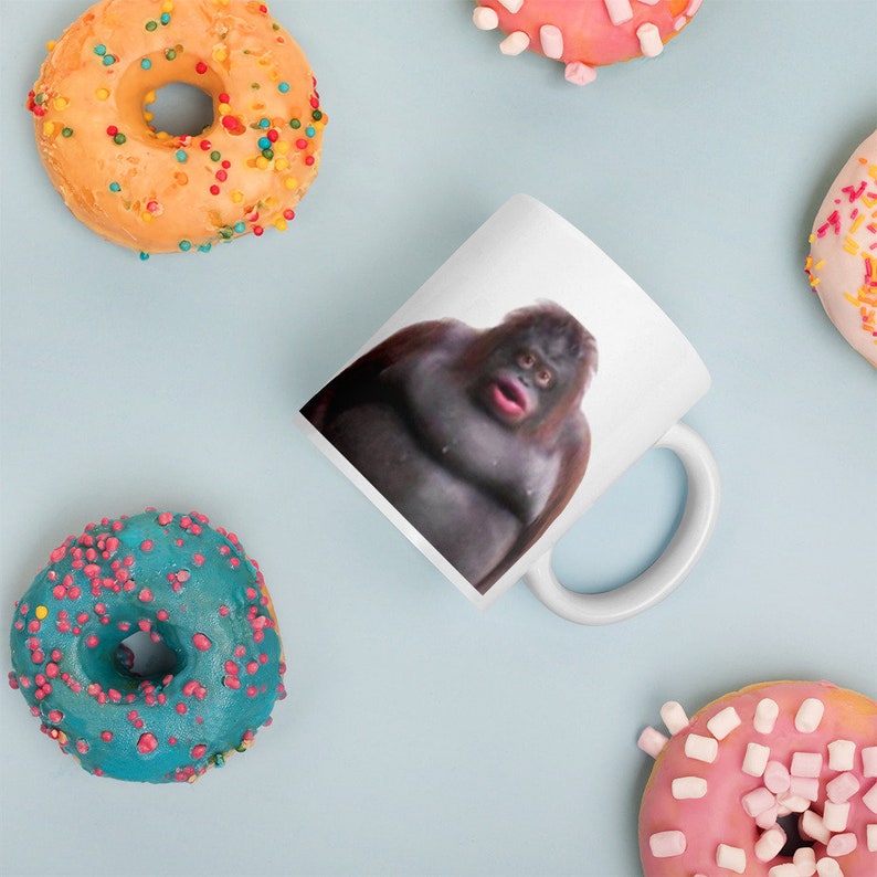 Fat Monke Uh Oh Stinky Monkey Meme Mug Funny Meme Le Monke - Etsy