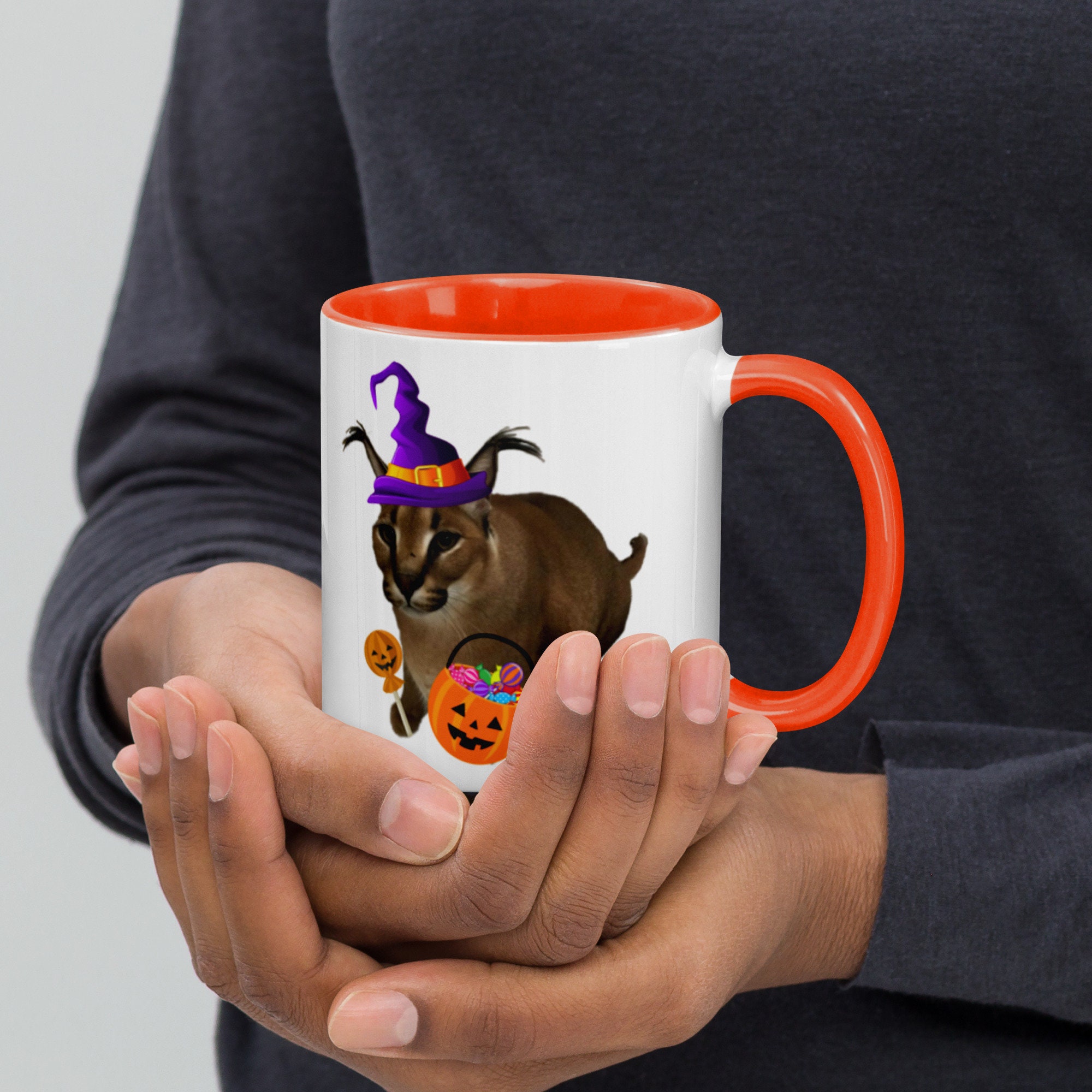Big Floppa Halloween Meme Coffee Mug Caracal Cat Beloved - Etsy