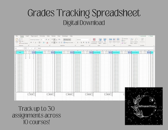 Grades Tracker Personal Track and Predict Your Grades - Etsy