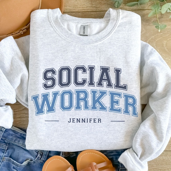 Custom Crewneck Social Worker - Etsy