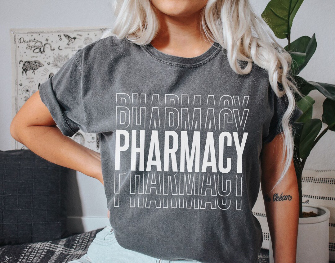 Pharmacy Comfort Colors Shirt, Pharmacy Tech Shirt, Pharmacist Tshirt ...