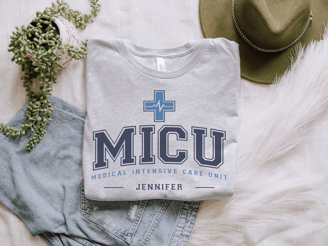 Custom MICU Shirt, Personalized Medical ICU Nurse Shirt, Medical Icu ...