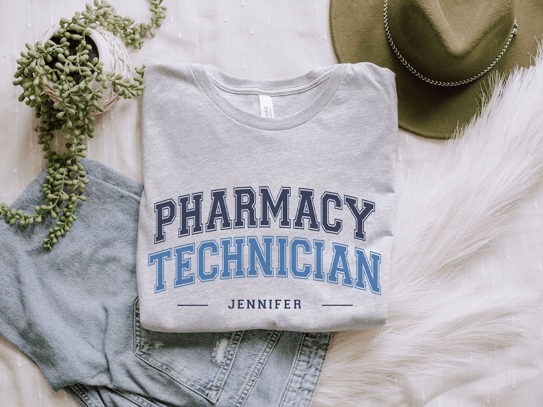 Custom Pharmacy Technician Shirt, Personalized Pharmacy Student ...