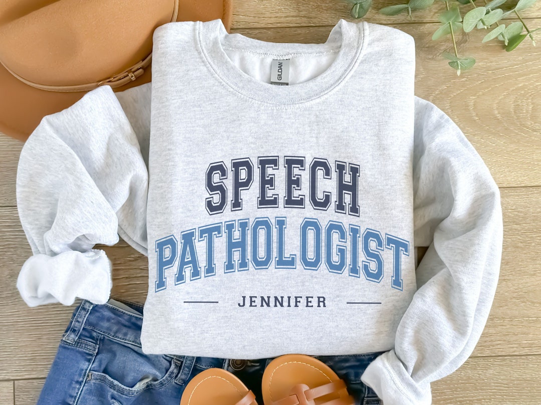Custom Speech Pathologist Sweatshirt, Personalized SLP Sweater, Speech ...
