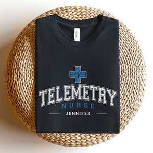 Personalized Telemetry Nurse Shirt, Custom Telemetry Nurse Graduation ...