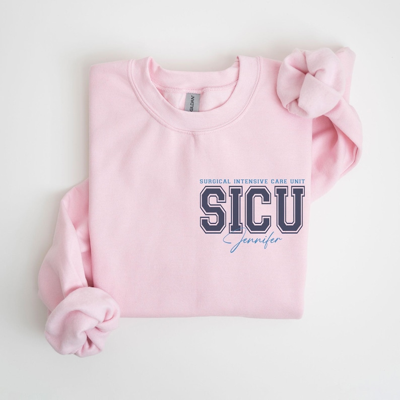 Custom SICU Sweatshirt, Surgical Nurse Sweater, Surgical Intensive Care ...