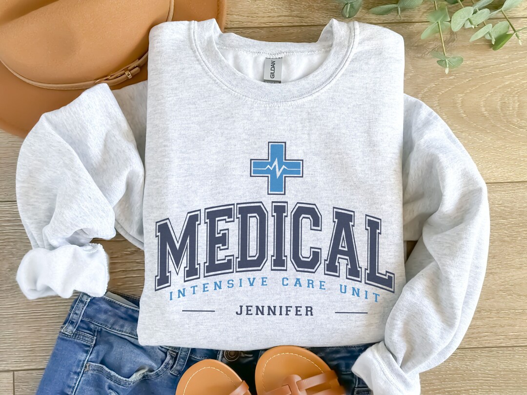Custom Medical ICU Sweatshirt, Personalized MICU Nurse Sweatshirt ...
