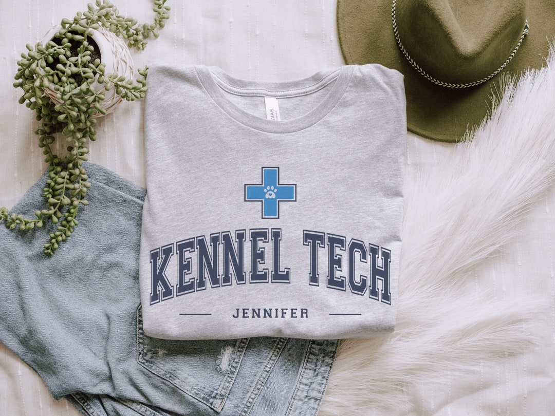 Custom Kennel Tech Shirt, Personalized Kennel Technician Gift, Kennel ...