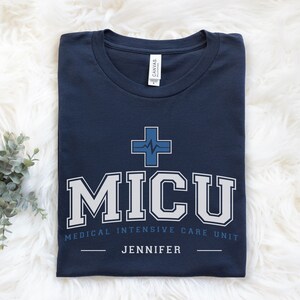 Custom MICU Shirt, Personalized Medical ICU Nurse Shirt, Medical Icu ...