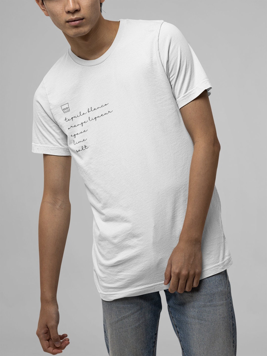 Minimalist Margarita Recipe T-shirt, Modern Unisex Jersey Short Sleeve ...