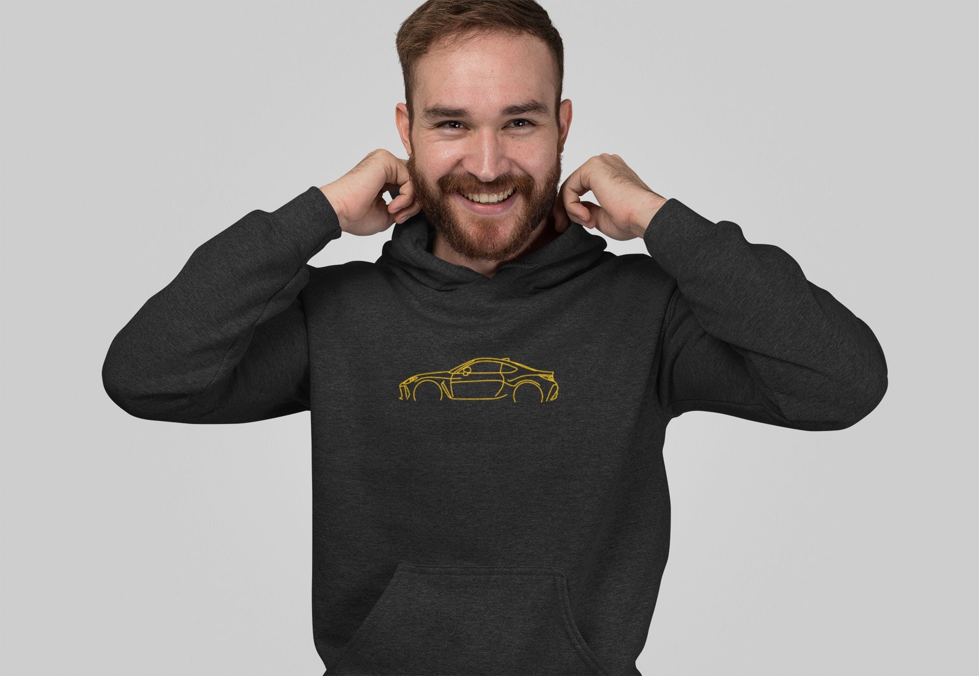 2023 Subaru BRZ Premium Hoodie, Modern Line Art Car Silhouette ...